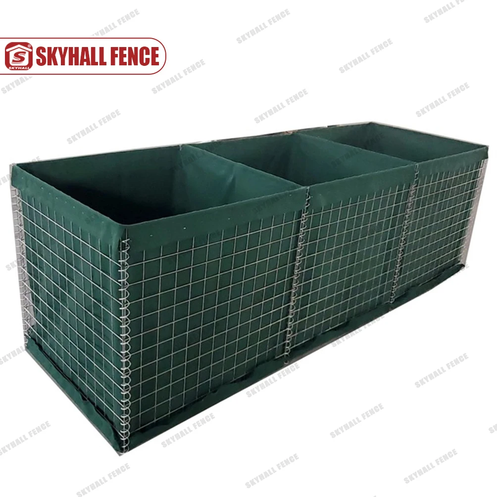Galvanized Welded Gabion Barrier Explosion Proof Defensive Bastion ...