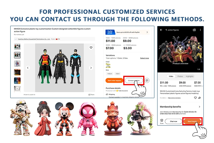 Custom Plastic 3D Printing Figurine Model Rapid Prototyping Make Your ...