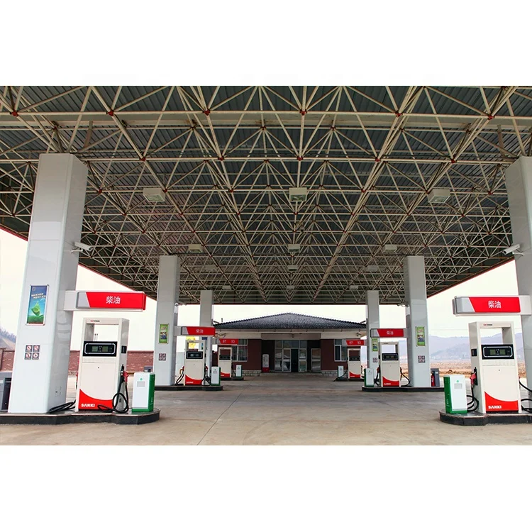 Modernized High-end Design Steel Structure Gas Station Canopy - Buy Gas ...