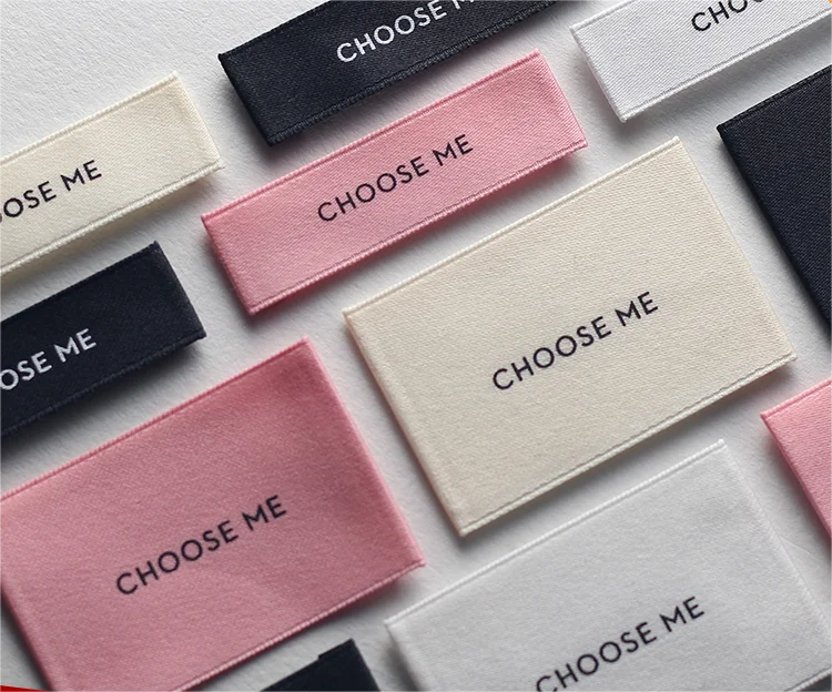 Luxury Garment Woven Label with logo Custom Garment Woven Label for ...