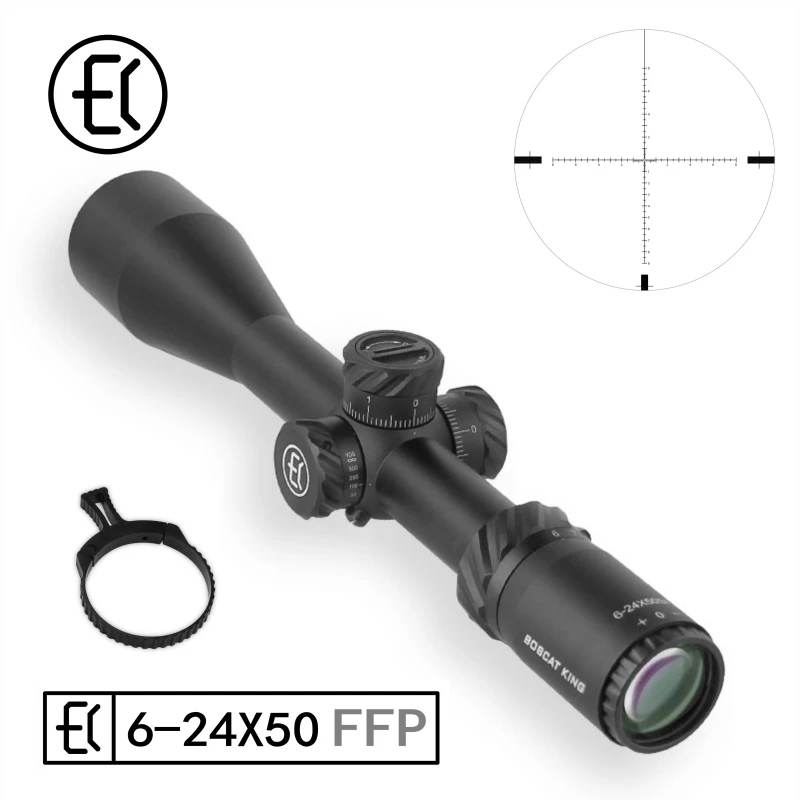 Bobcat King HD 6-24X50 FFP Tactical Scope First Focal Plane Side ...