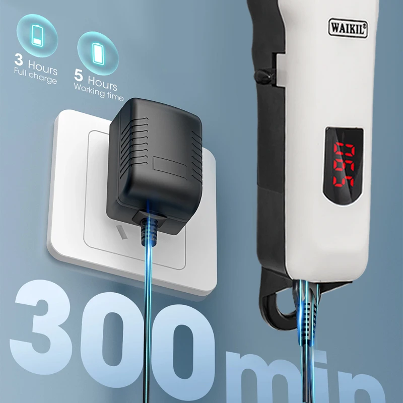 Waikil Professional Hair Clipper For Barber Electric Hair Trimmer ...