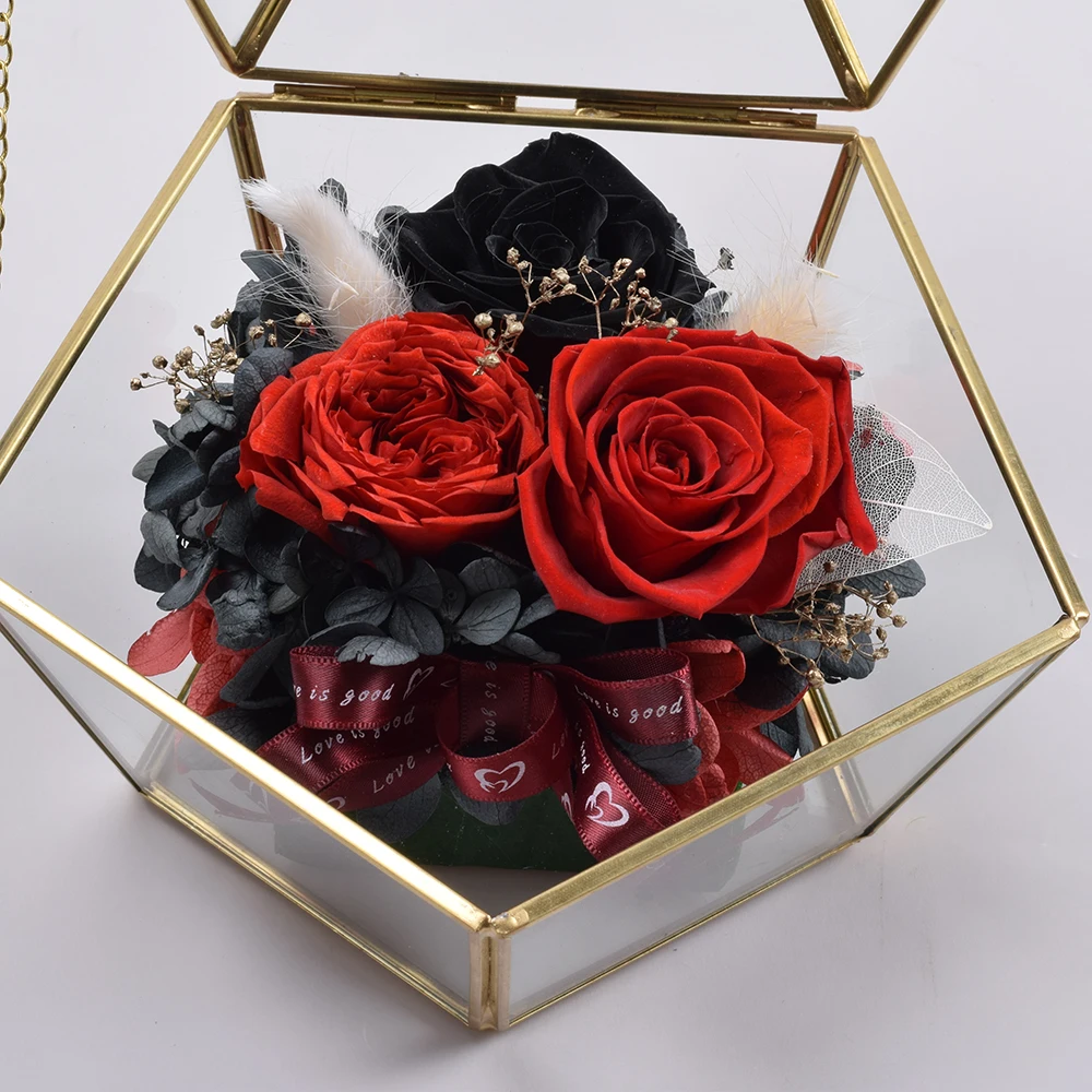 Glass Rose Preserved Rose 50 Colors Forever Stabilized Eternal Roses In ...