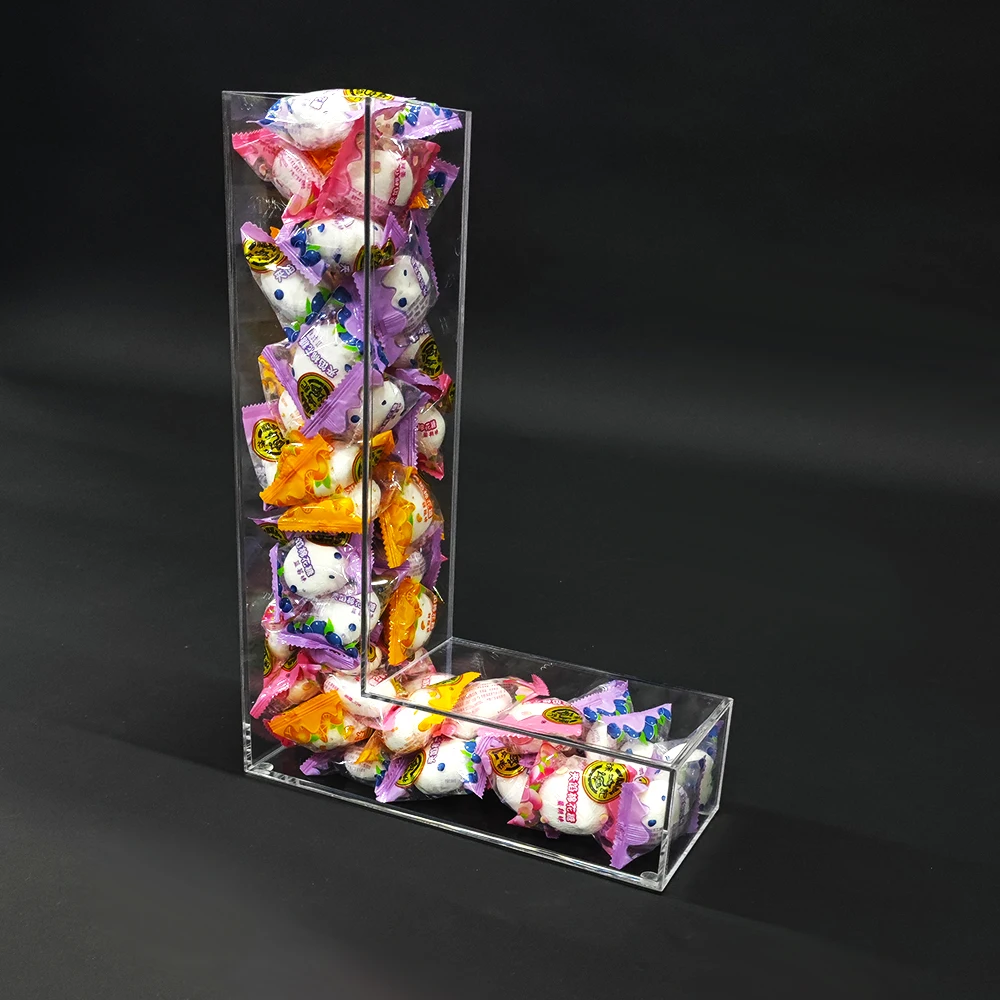 Wholesale Hollow Refillable Acrylic Alphabet Letter 3d Celar Candy ...