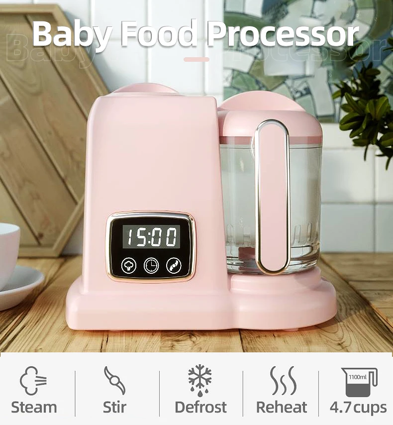 Multifunctional Food Maker Electric Steamer 300ml Fast Heating Blender ...