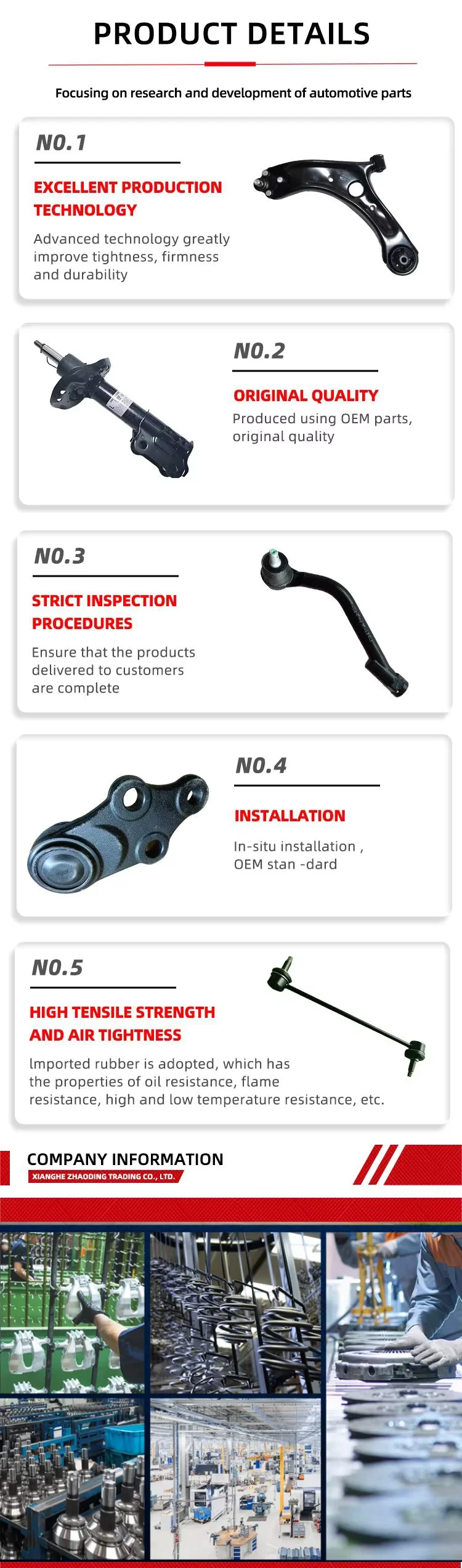 Genuine Original Steel Auto Spare Parts Right Rear/Front Control Arm ...