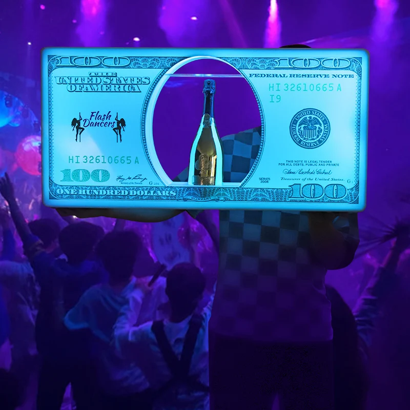 Bar Nightclub Colorful RGB Creative Stainless Steel Laser VIP Wine ...