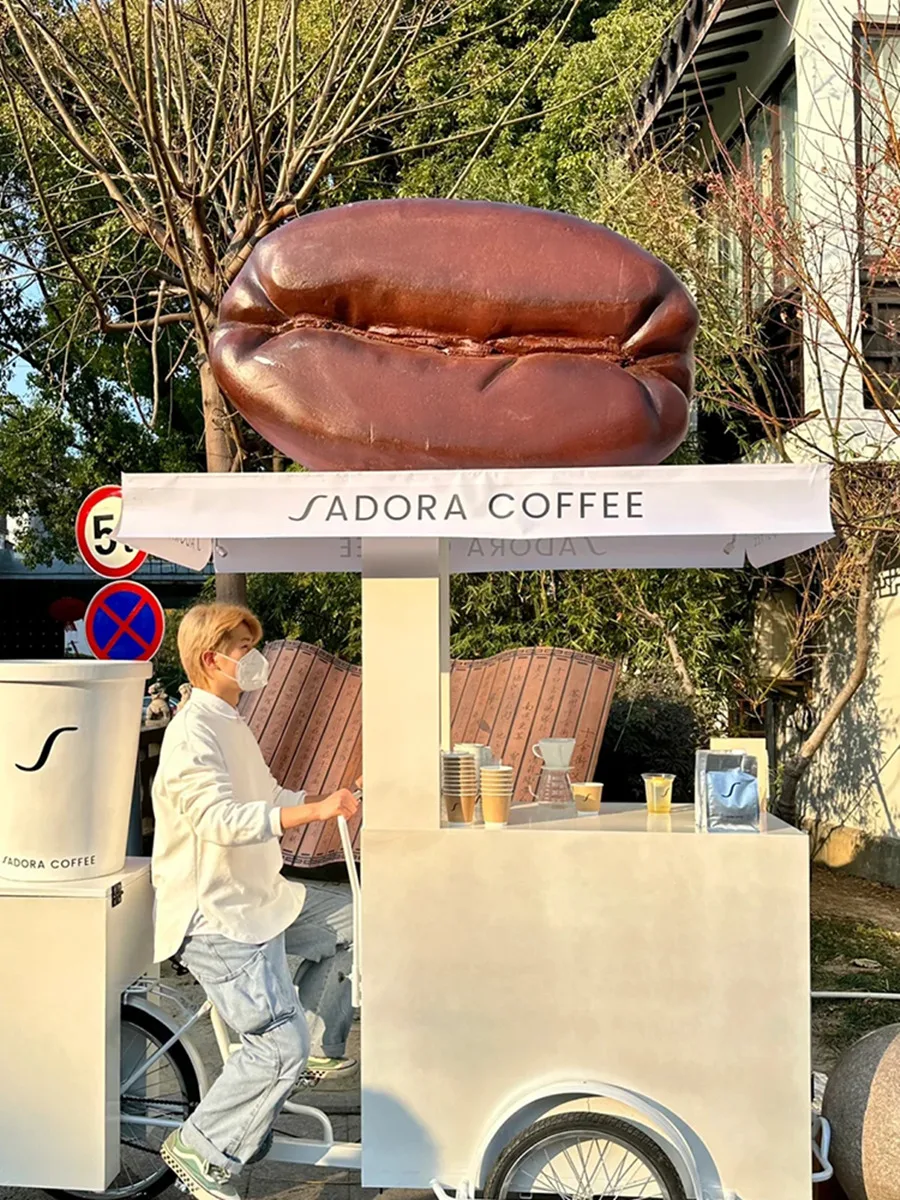 Custom Fiberglass Art for Coffee & Tea Shops - Decorative Sculptures