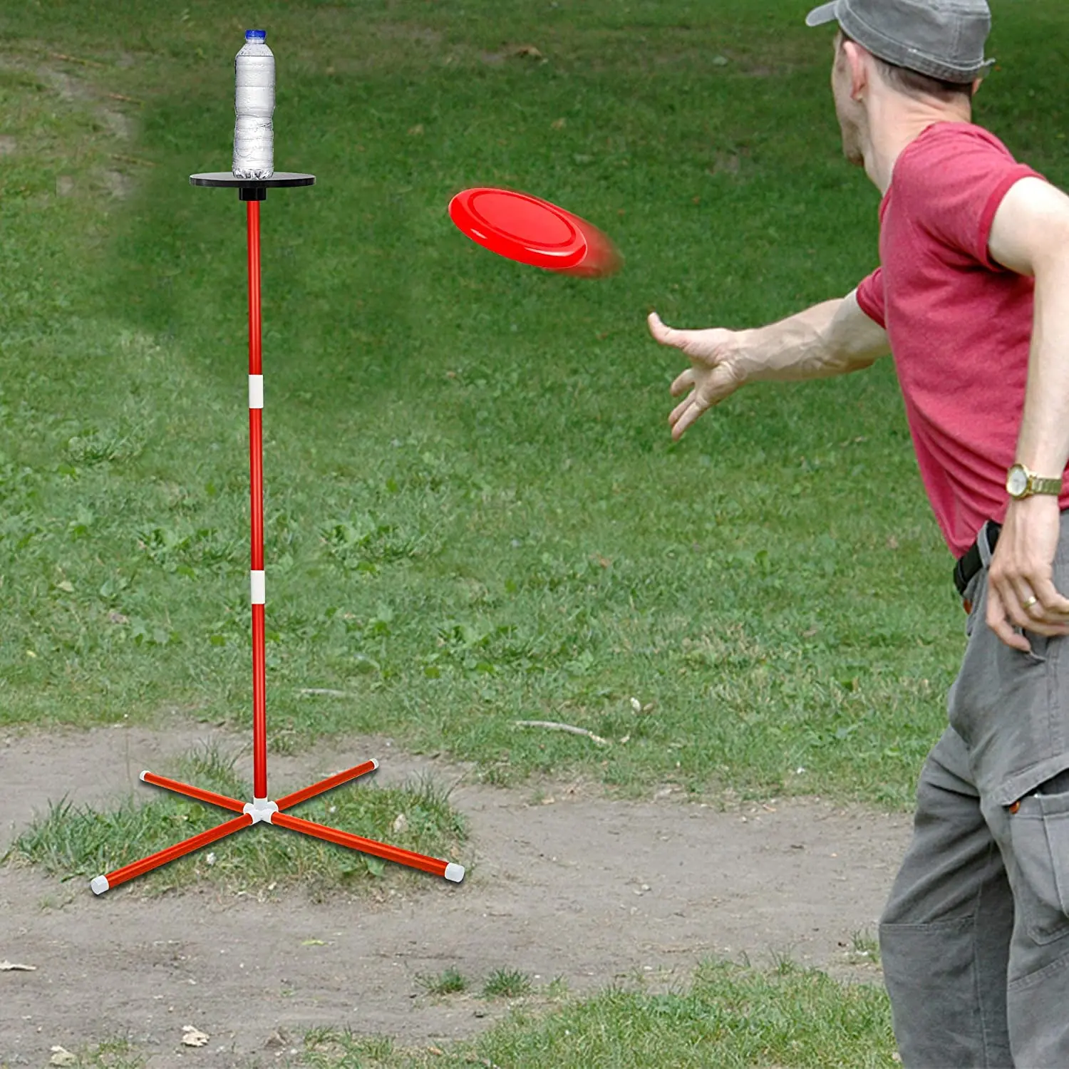 Eastony Et-751088 Flying Disc Bottle Game Toss Frisknock Game For ...