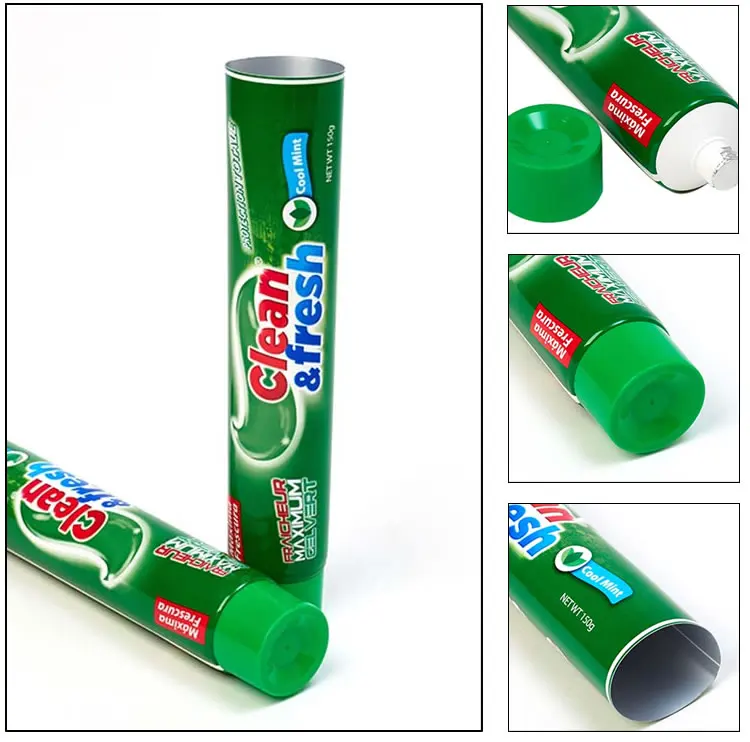 Customized Printing Logo Aluminum Tube Soft Aluminum Plastic Round ...