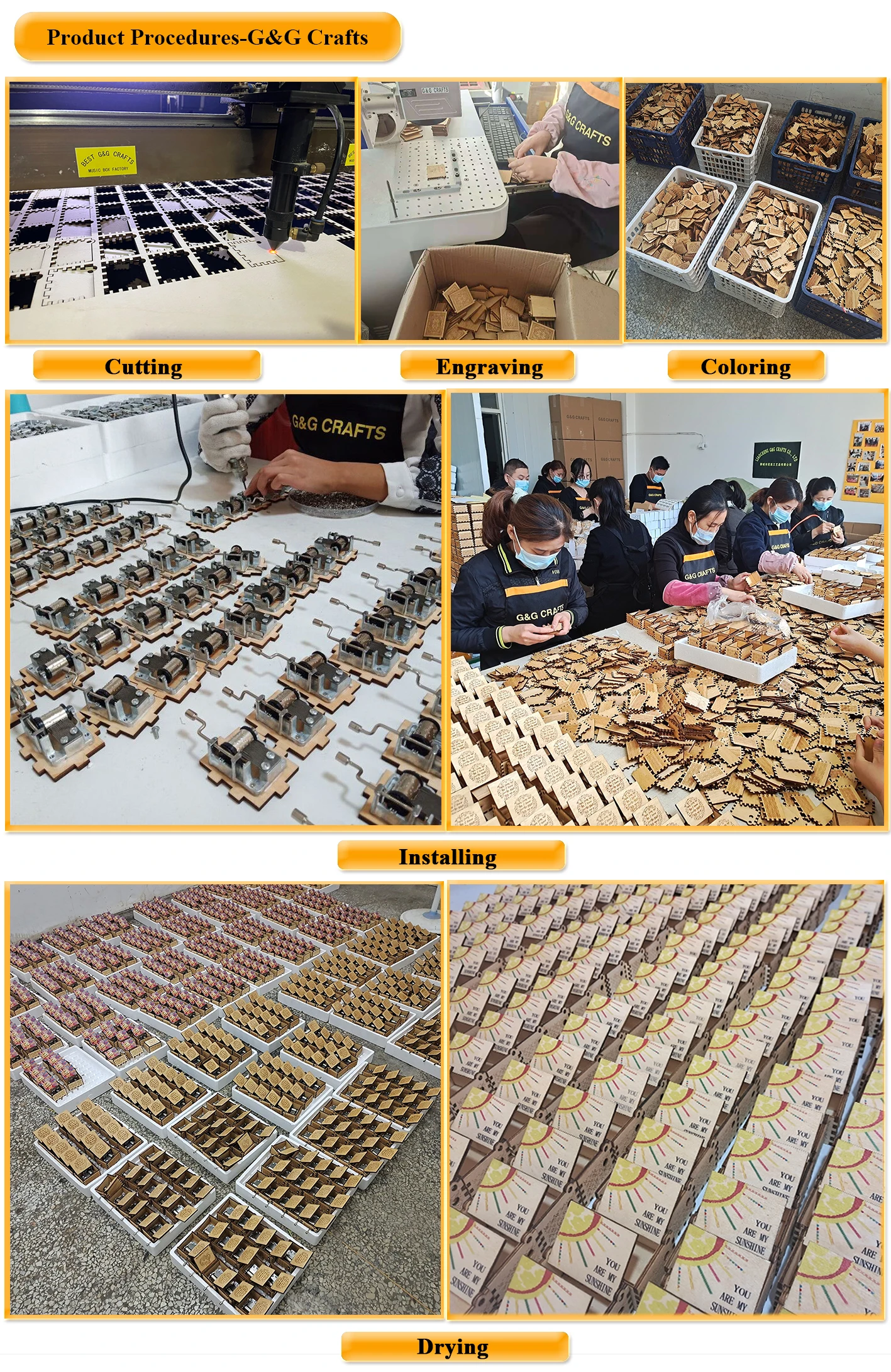 Custom Music Box Machine with 30 Note Mechanism, OEM