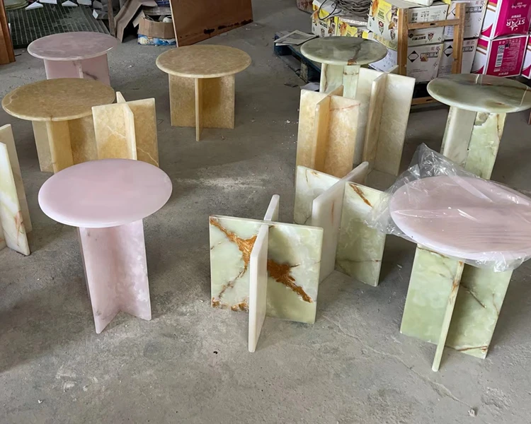 Backlit Onyx Table - Durable, Stylish Natural Stone Furniture