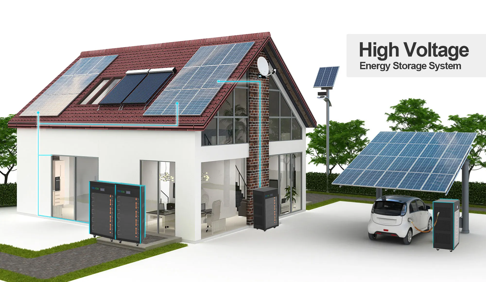 High Voltage HV System 256V 50Ah 80Ah 105Ah 160Ah 230Ah 280Ah Solar ...