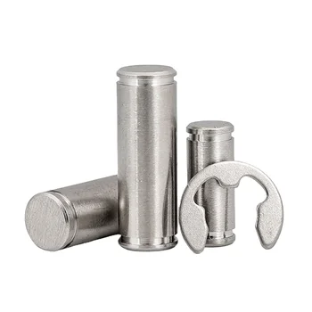 304 Ss Grooved Pin Shaft Double Head Circlip Locating Pin With ...
