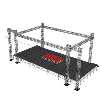 Aluminum Round Lighting Truss Roof Truss Purlin Structure Warren Roof ...