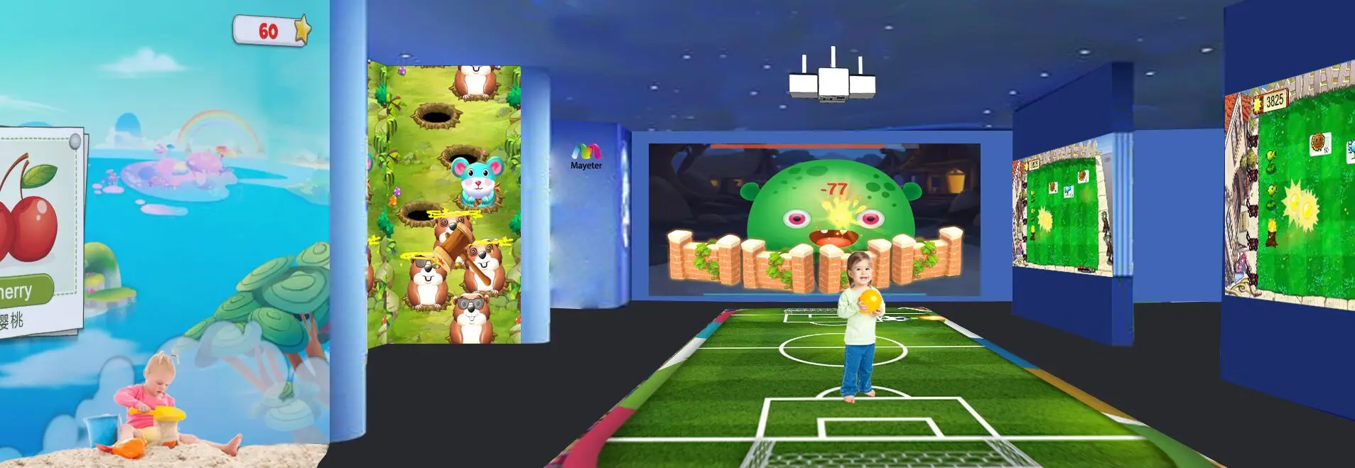 Professional Smash darts Ball immersive Interactive Wall game projector ...