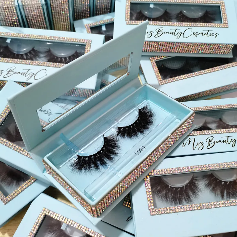 Empty Eyelash Packaging Boxes Make Your Own Logo Glitter Eyelash ...