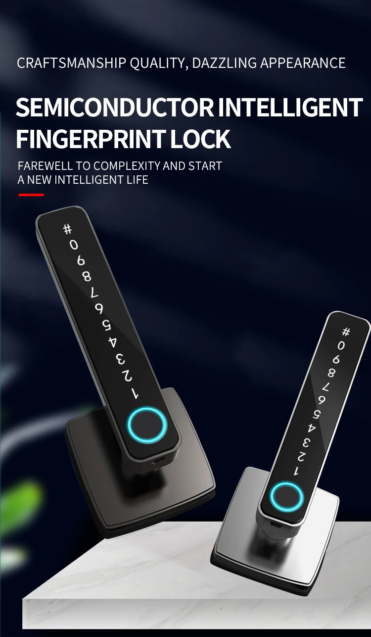 Aidmi Smart Latch Keyless Lock Smart Handle Lock Fingerprint Pin Code ...