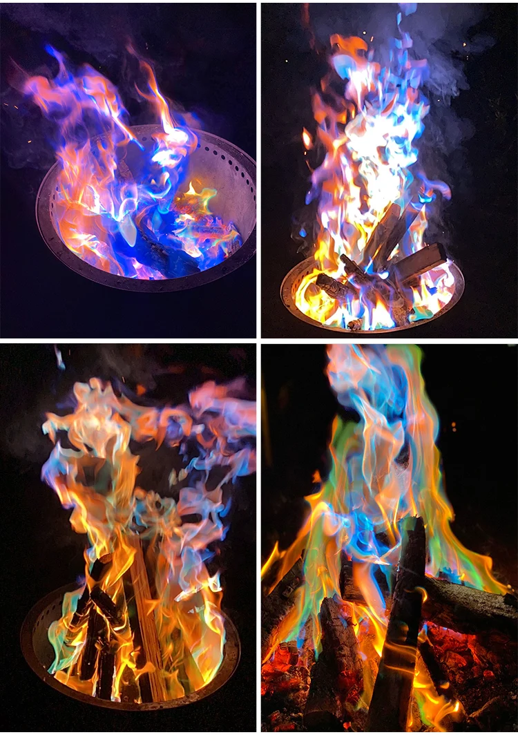 DF-83 Magic Fire Colorful Flames Powder Magical Flame for Stoves ...