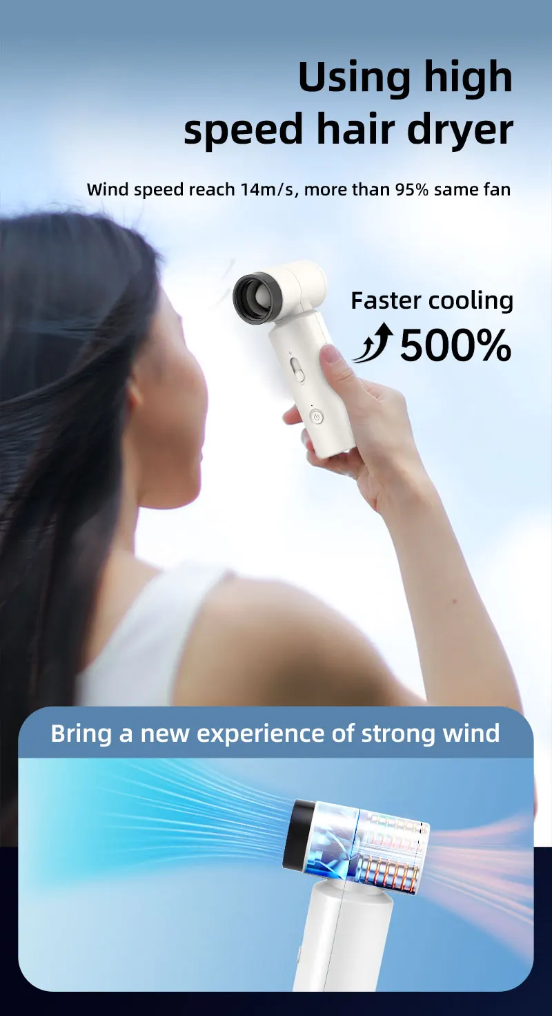 High Speed Compressed Air Turbo Jet Fan - Portable & Powerful