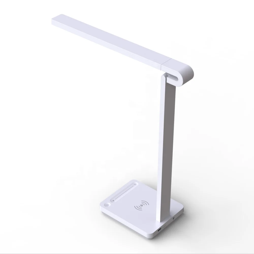 Eye Caring Modern Led Study Table Lamp With Wireless Charger For Phone ...