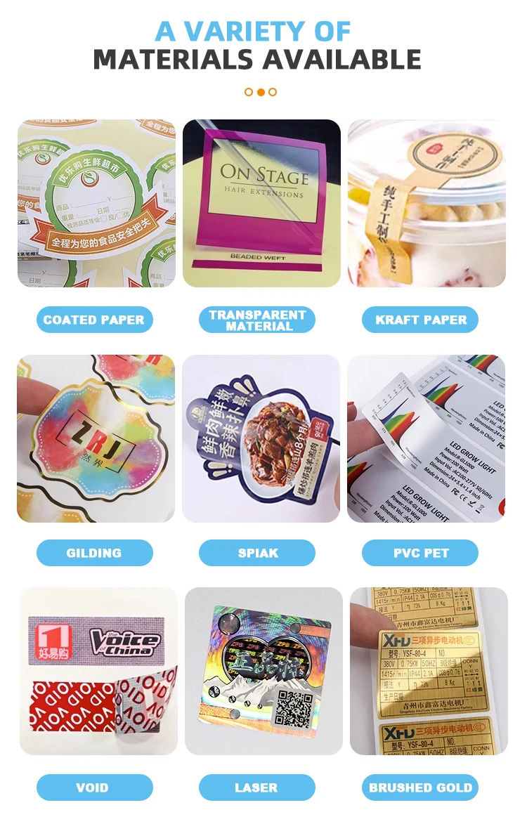 Customized Printing Color Paper Promotional Waterproof Clear Circle ...