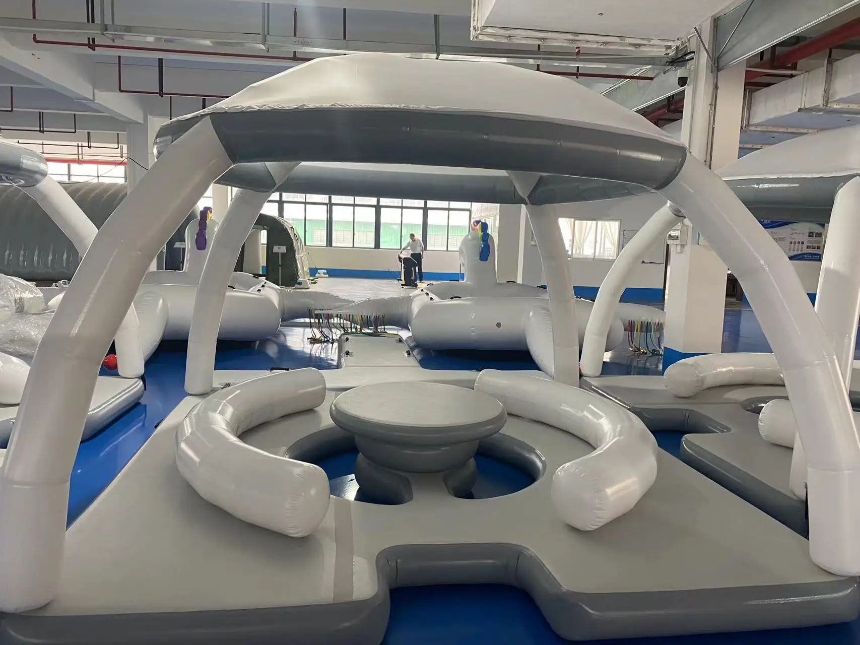 Inflatable Water Floating Picnic Table Floating Island Platform ...