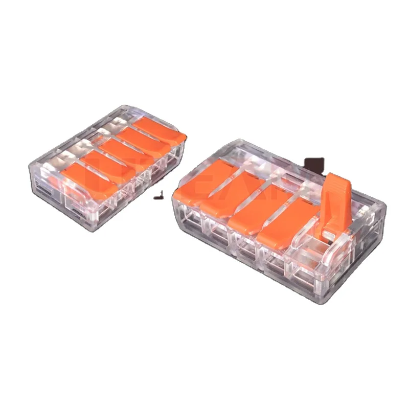 Mini Universal 5 pin junction box push-in compact splicing lever nut ...