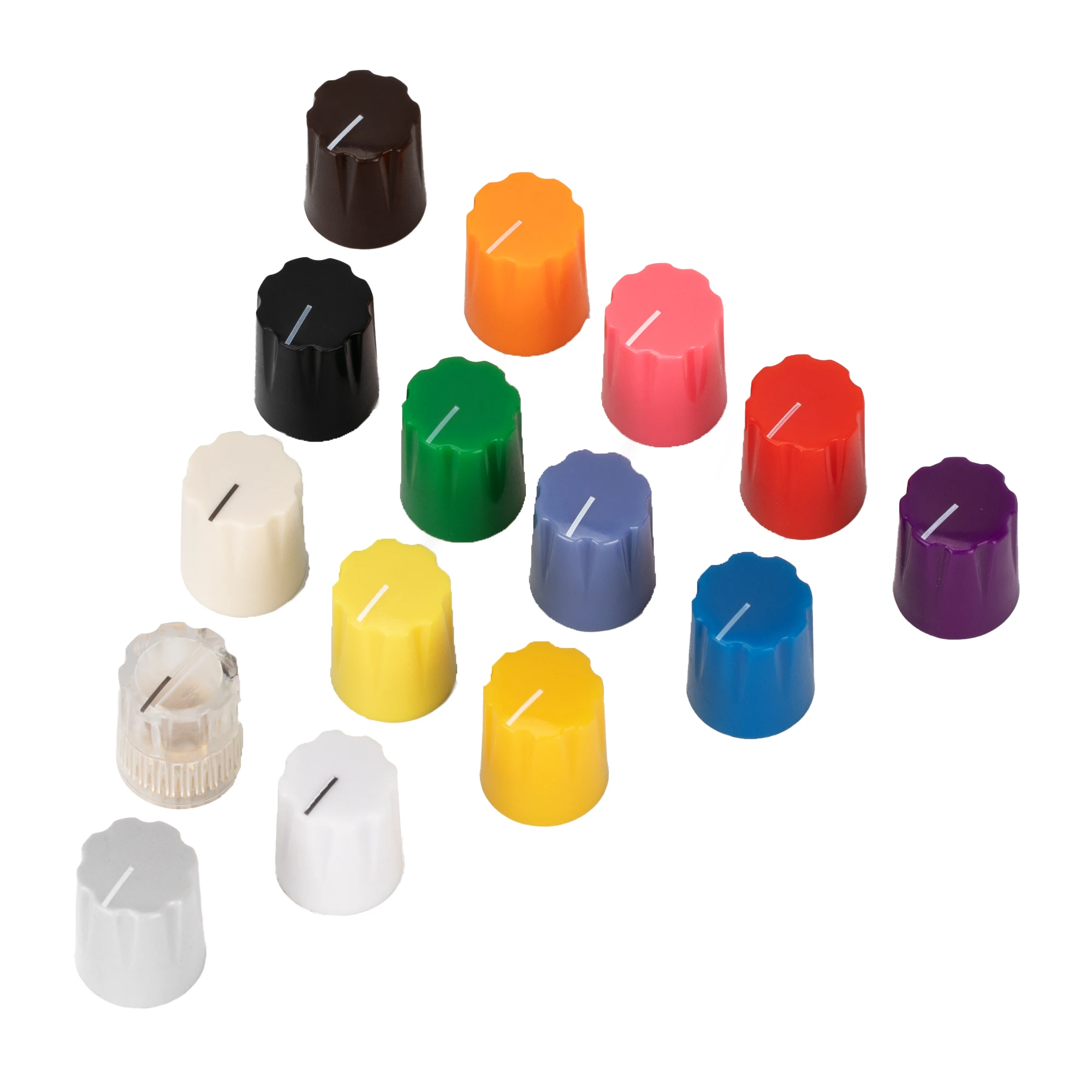 Volume Control Knob Audio Plastic Potentiometer Knob Set Screw 6.35MM ...