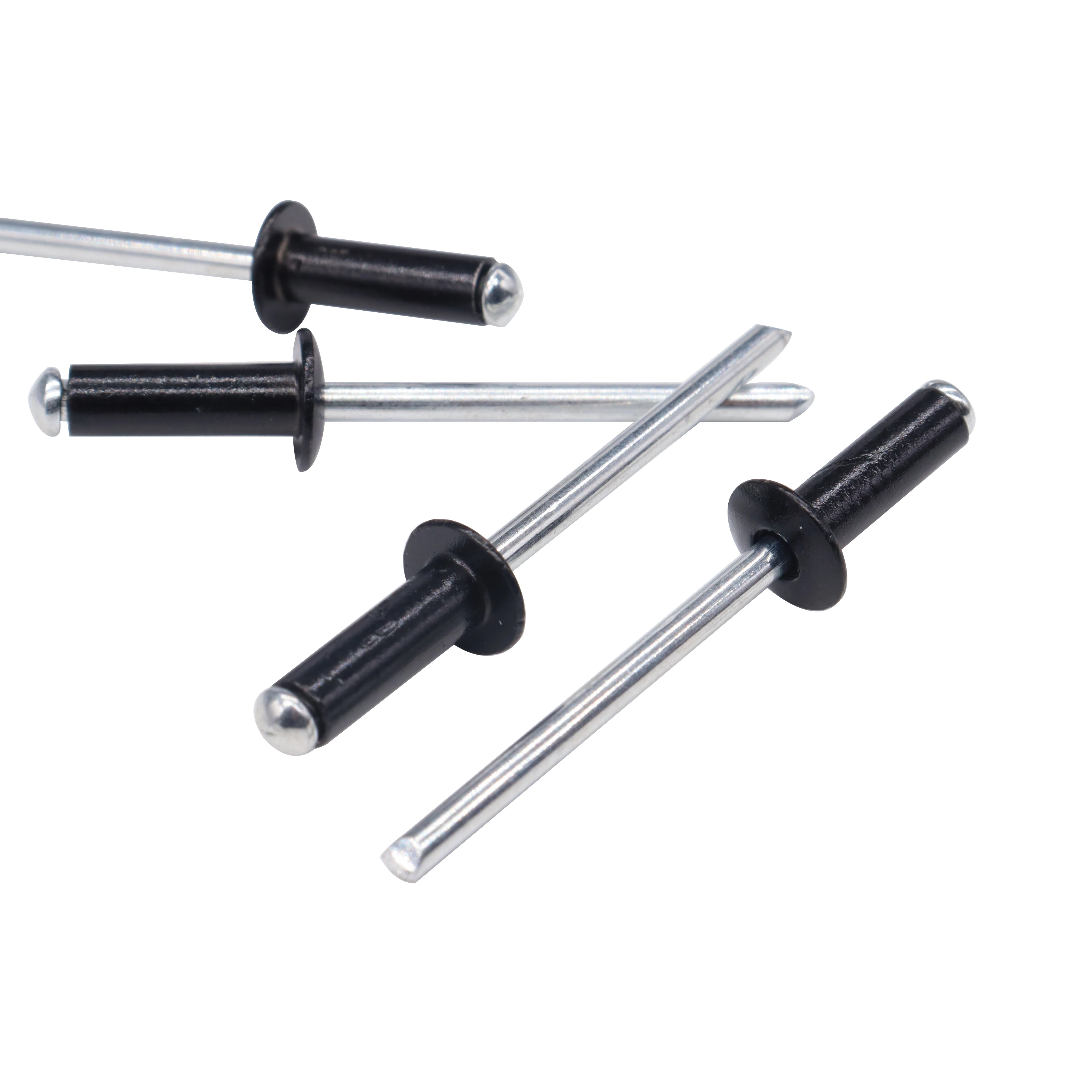 Custom Din7337 Black Color Painted Domed Head Aluminum Steel Pop Blind ...