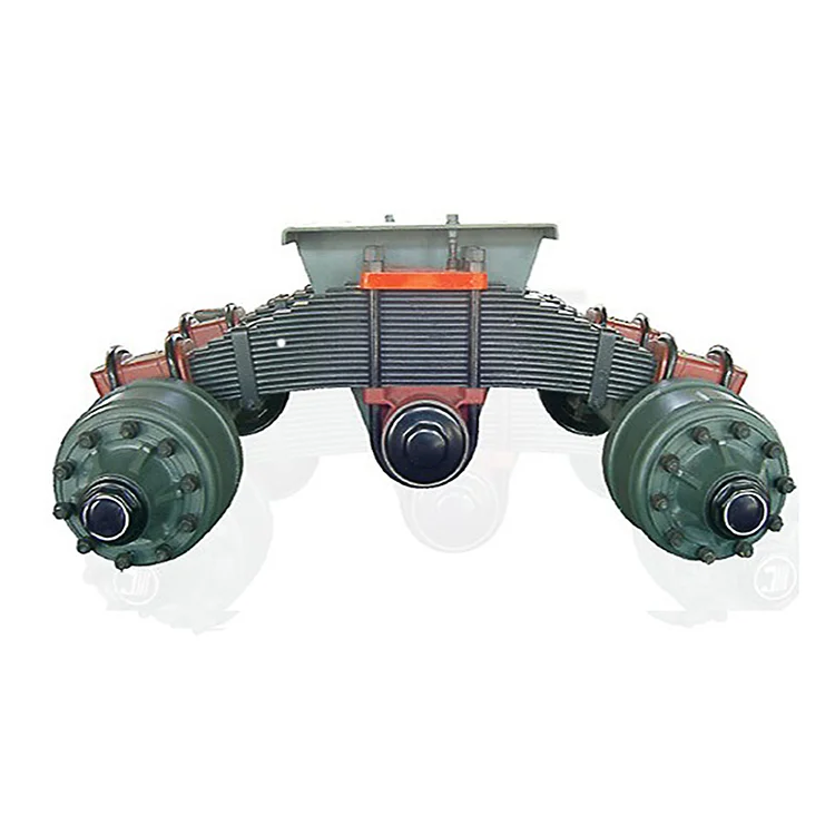 Single Point Suspension Bogie 28t Tandem Trailer Axle - Buy Axle Bogie ...