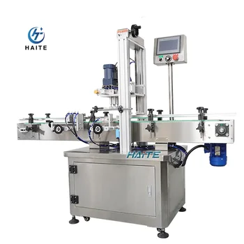 Full Automatic Linear Conveyor Cap Feeder Single Head 4 Wheels Plastic ...