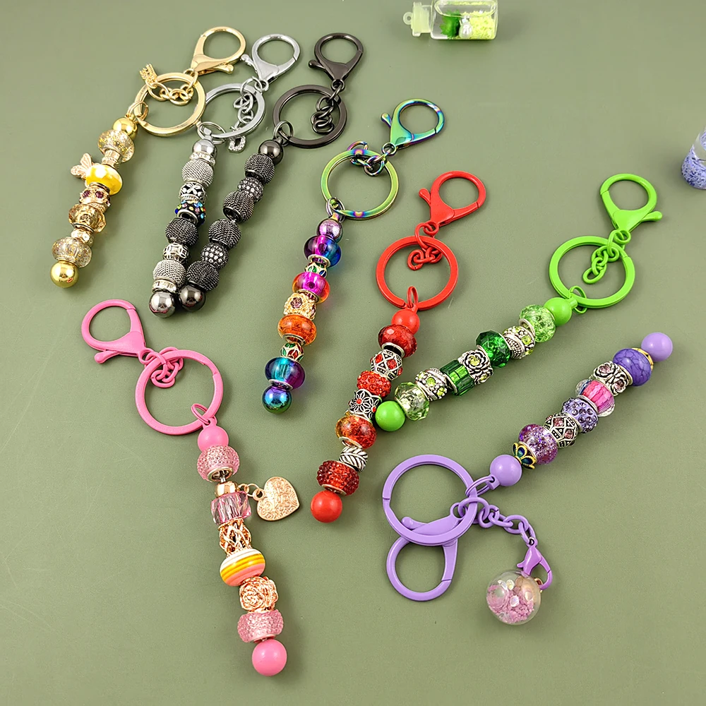 Personalized Keychain - Beadable Bar Keychain DIY Craft