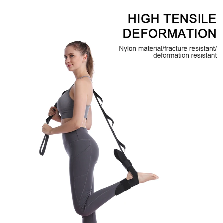 Zl-hamstring Stretch With Handling Loops Stretch Band Plantar Fasciitis ...