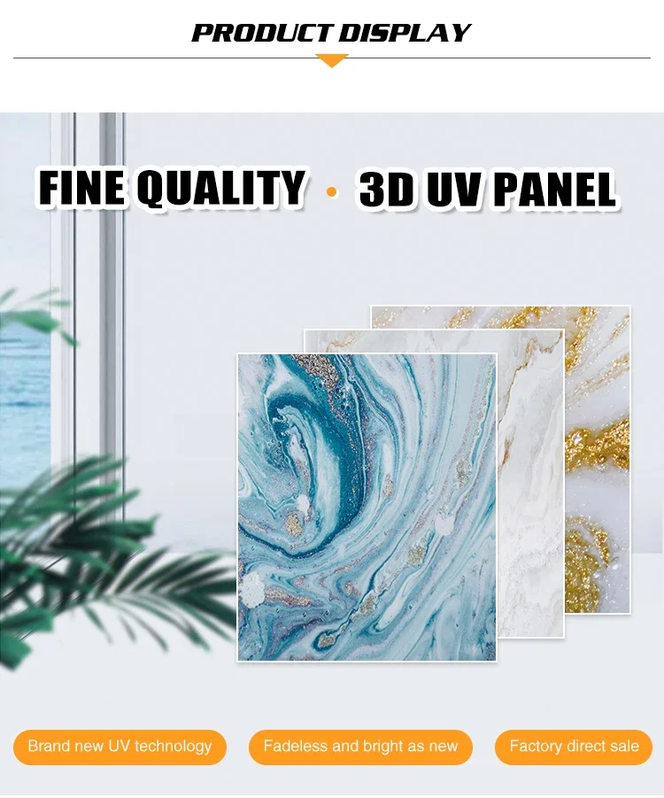 UV Coating PVC Marble Sheet Pvc Sheets High Glossy Uv Board for Wall ...