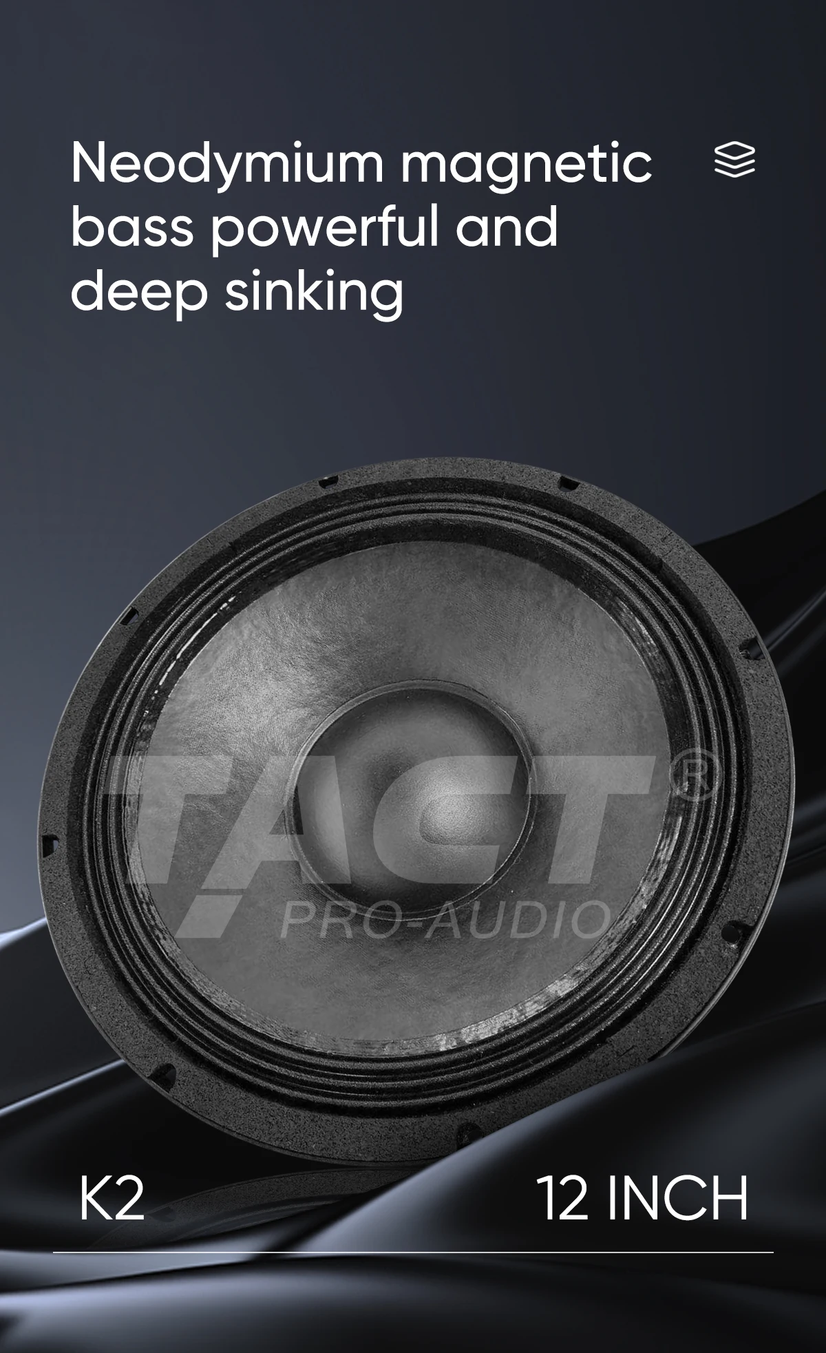 TACT Dual 12 Inch 3-Way Line Array Speaker - Outdoor Pro Sound