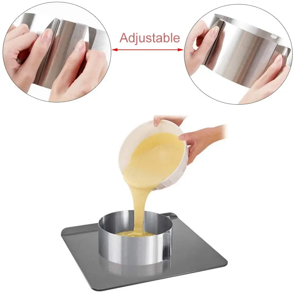 Cake Mold And Acetate Sheets For Baking 6 To12 Inches Adjustable ...