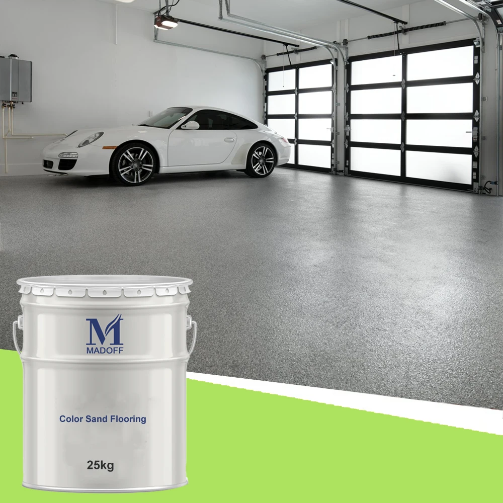 Self-Leveling Color Sand Epoxy Floor Coating Scratch Waterproof Dust ...