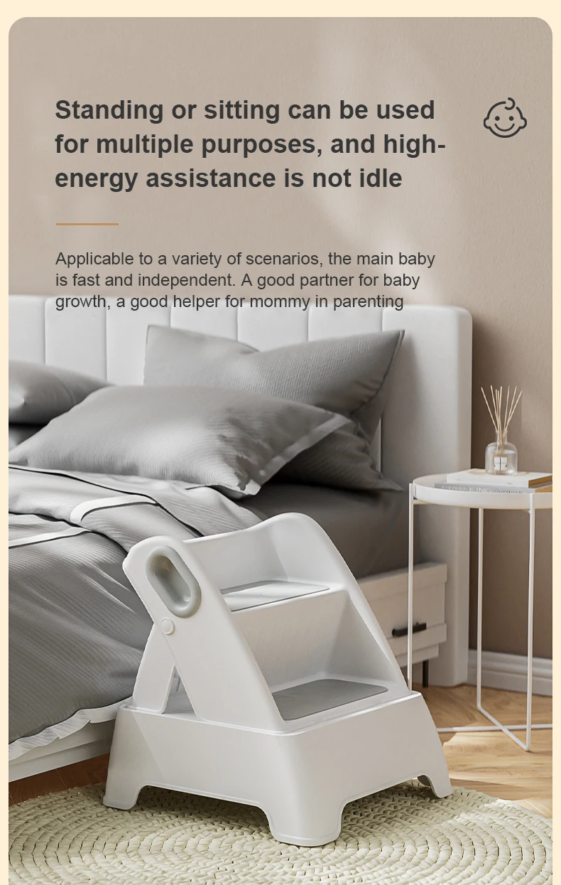 Double Kids Step Stool Removable for Kids Multi-function Anti-Slip ...