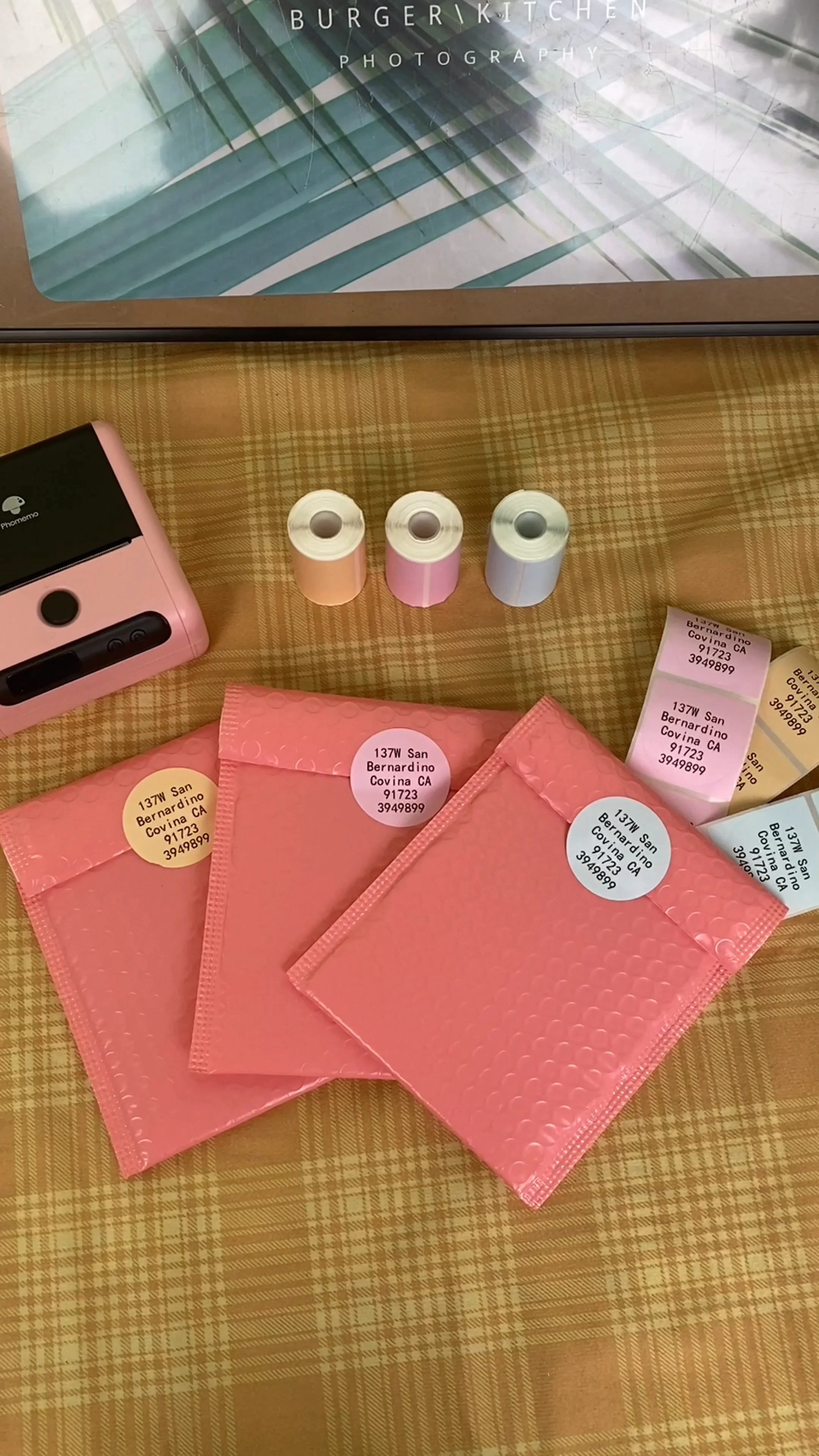 Phomemo Portable Bluetooth Label Maker M200 Mini Label Maker Printer ...