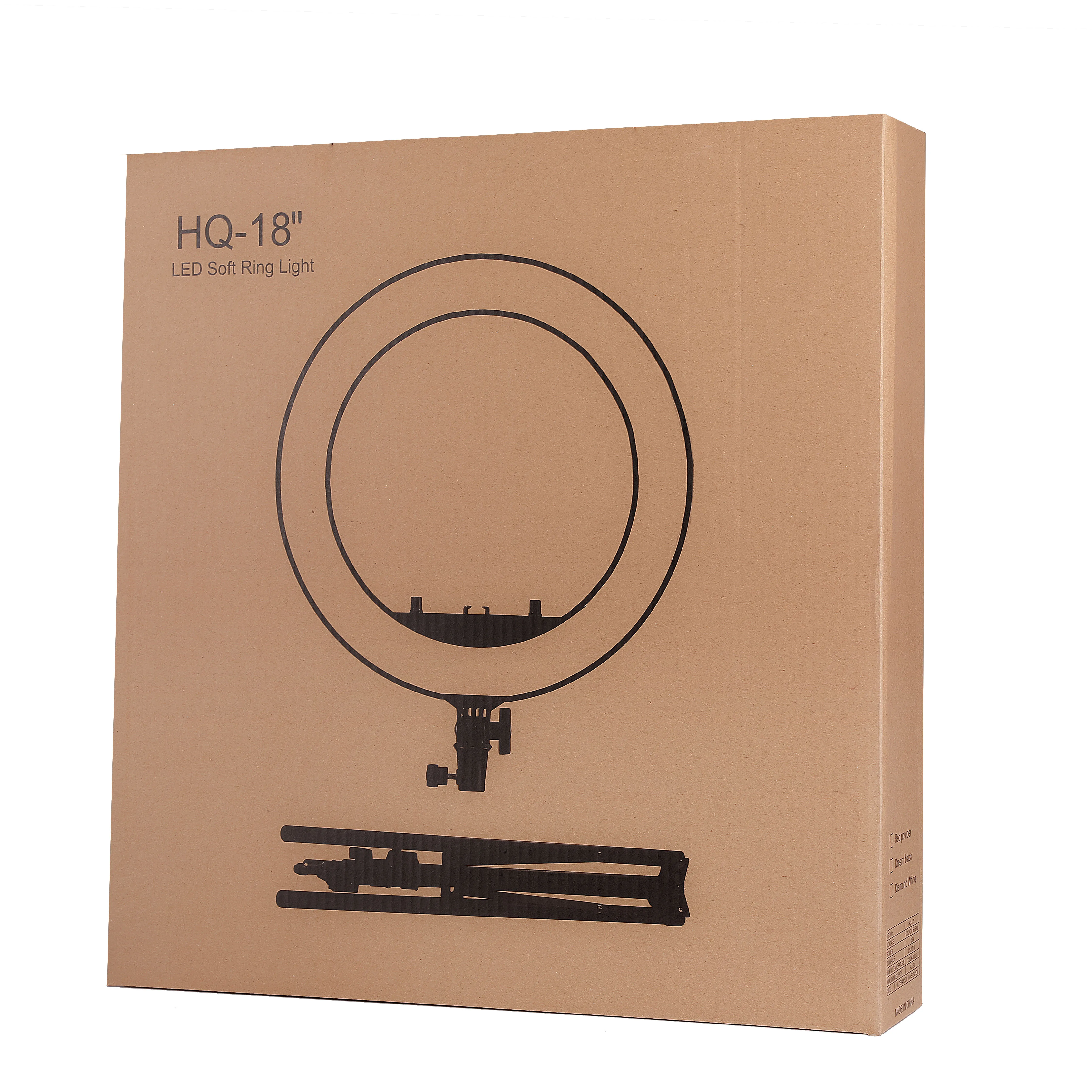 Modern Hq-18n 18 Inch 10 12 14 Rgb Ring Light With Tripod Stand Circle ...