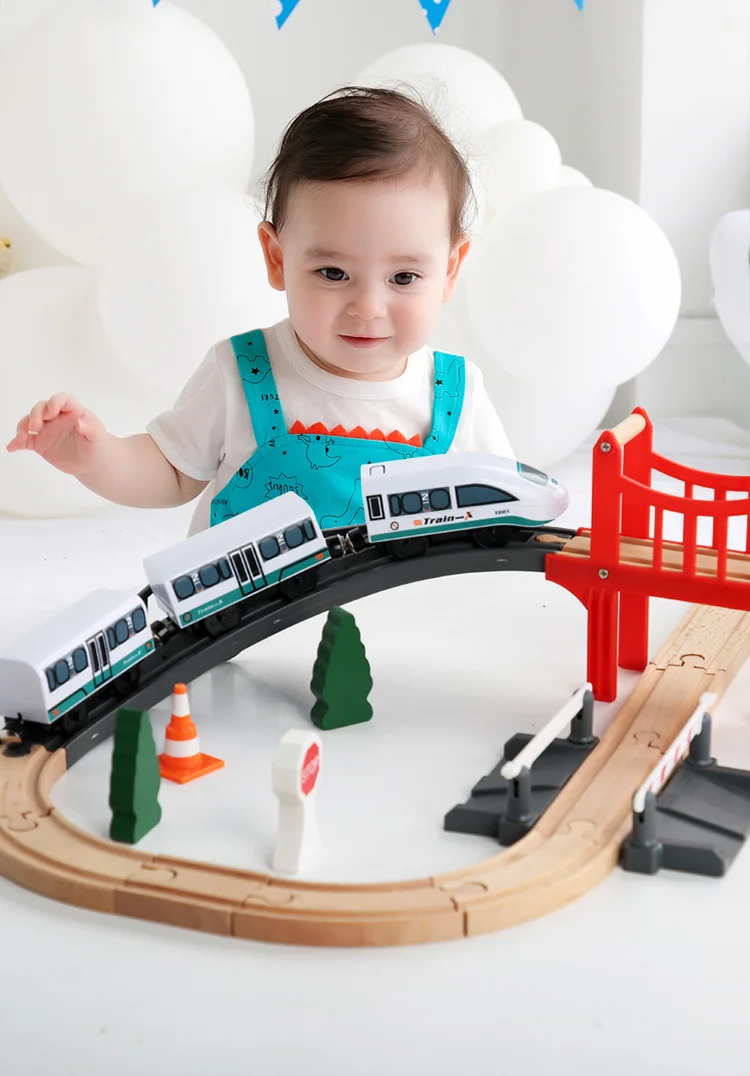 2024 Hot Sale Kid's Smart Toy Bullet Train Track Toy Diy Splicing ...