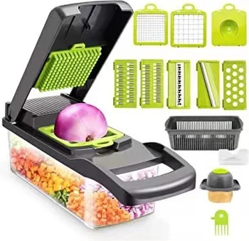 Multifunctional Vegetable Cutter Set Potato Slicing Drain Basket ...