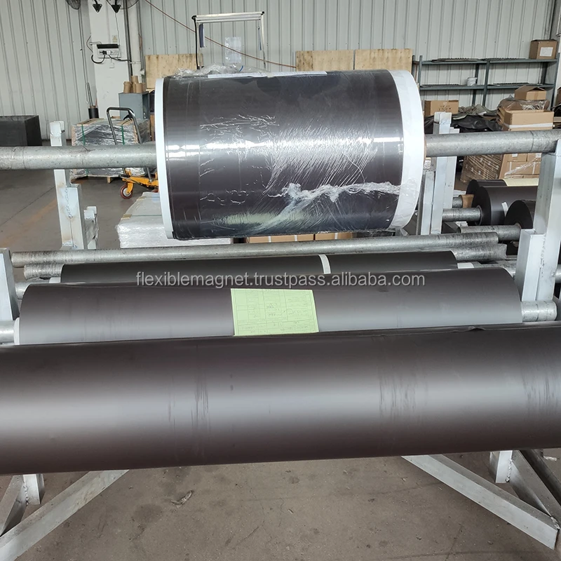 Flexible Magnetic Label Roll With White Pvc Adhesive Vinyl Blank ...