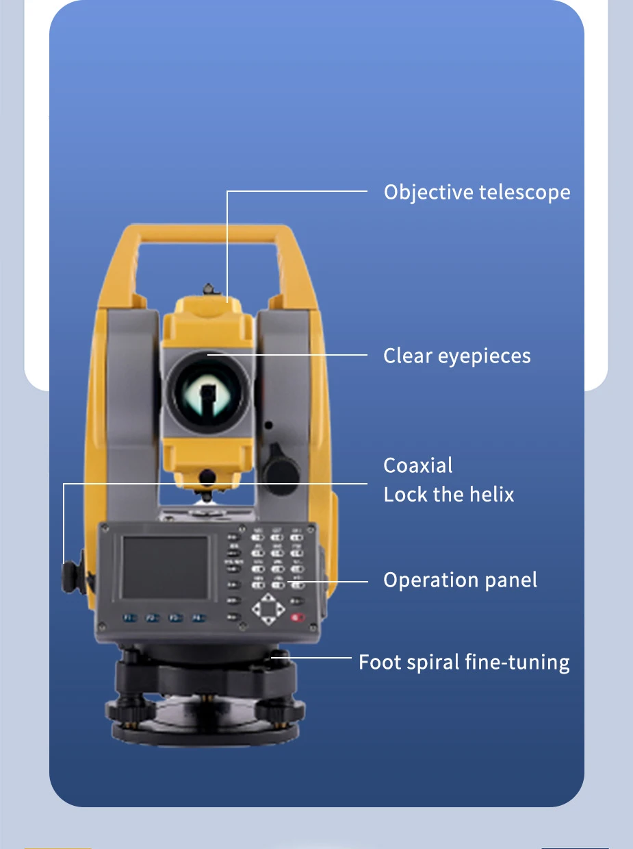 Hot Sale Total Station 2" Accuracy Surveying Equipment 1000m Prism Free ...