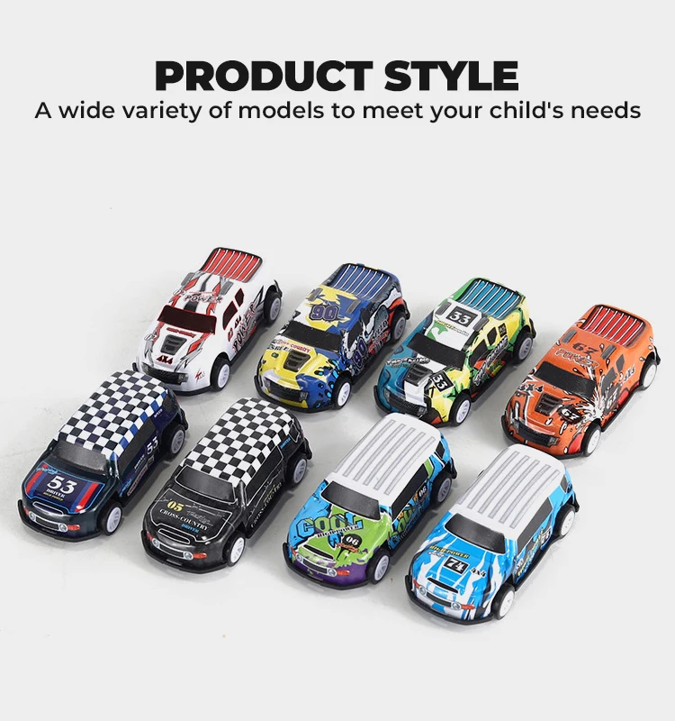 1:64 Creative DIY Plastic Diecast Toy Vehicles Wholesale Pull Back ...