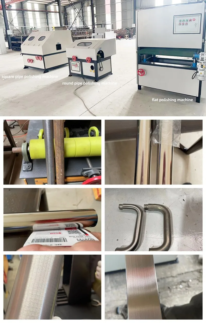 Stainless Steel Square Tube Derusting Drawing Grinding Tube Pipe Polishing Machine for Rust ...