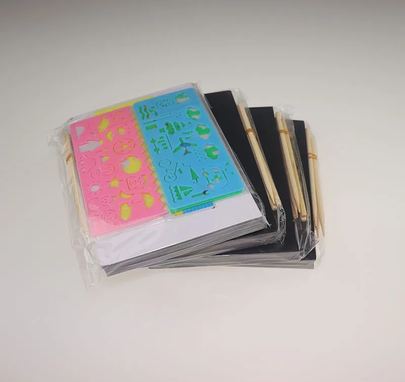 A4 Scratch Arts Drawing Notebook Sketch Books For Kids Art Supplies ...