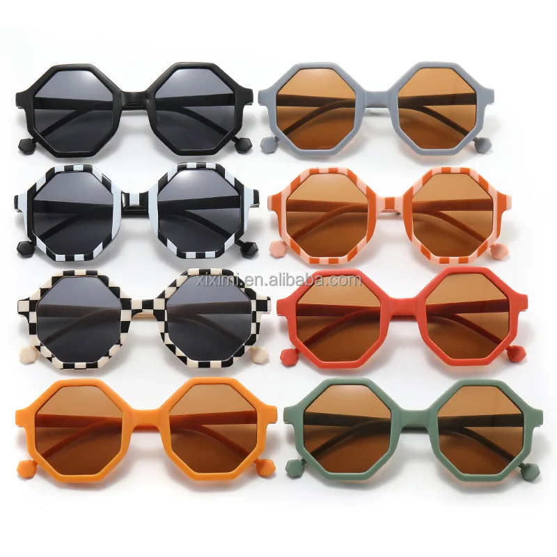 Children Baby Toddler Shades Child Sunglasses Color Polygon Frame Kids ...