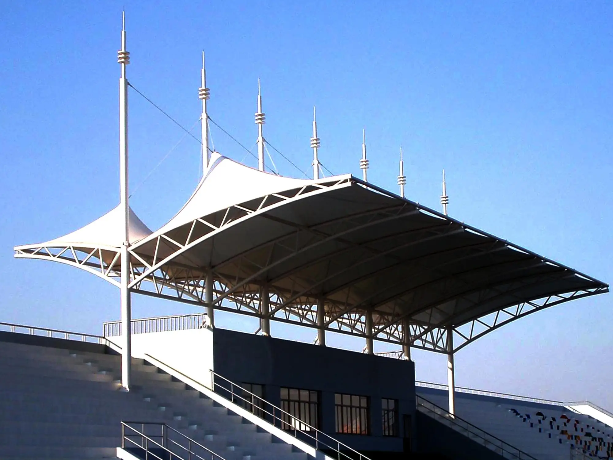 Outdoor PVDF/PTFE/ETFE Membrane for Stadium Roofing